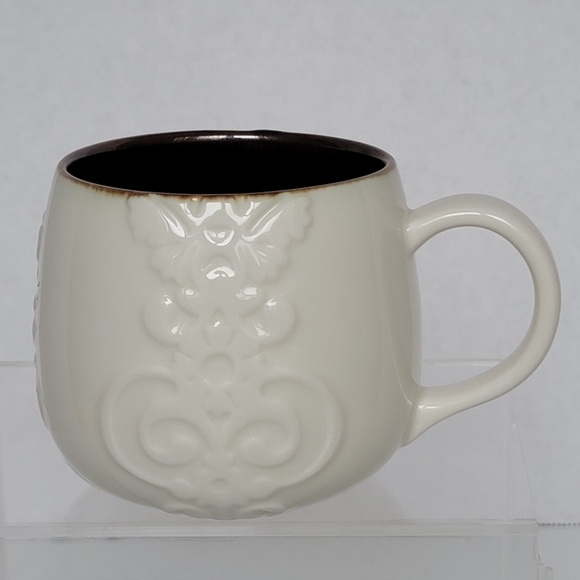 Starbucks | Dining | Starbucks 23 Casi Cielo White Embossed Floral ...
